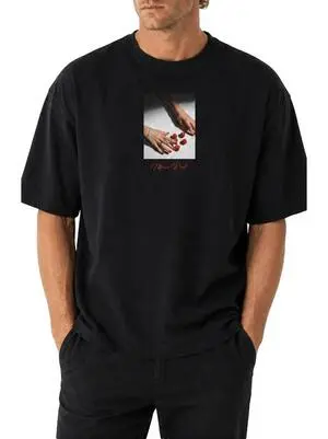 MACEOO Marthyr Graphic T-shirt - Black