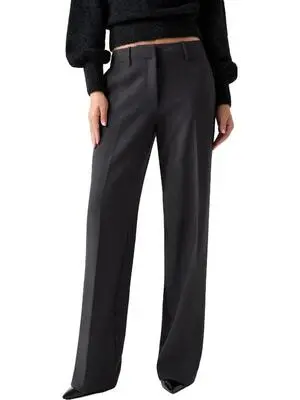 Guess New Joandra Perfect Relaxed Pants Grey Light