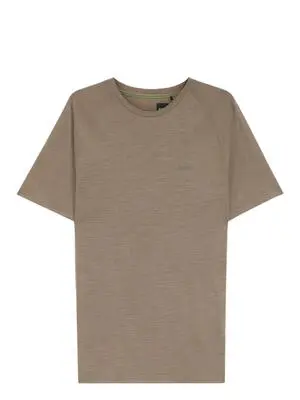 BOSS Wool-blend T-shirt With Quick-dry Performance - Light Brown