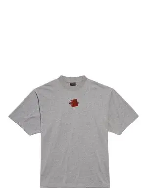 Balenciaga Taped Back Medium Fit T-shirt - Grey