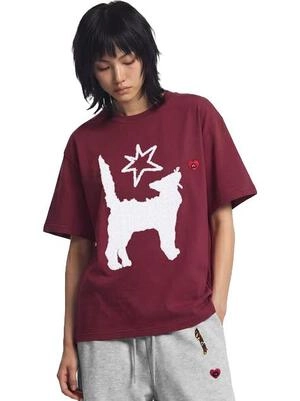 AELFRIC EDEN Fuzzy Cat Star Tee