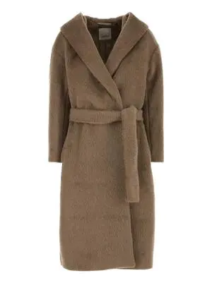 Max Mara S Cappuccino Alpaca Blend Eliana Coat - Brown