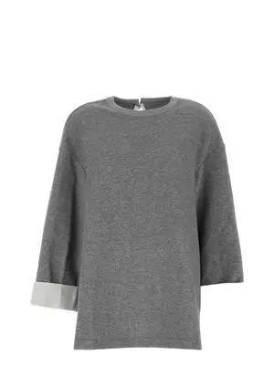 CARVEN Carven Women Grey Nylon Blend Oversize Sweatshirt