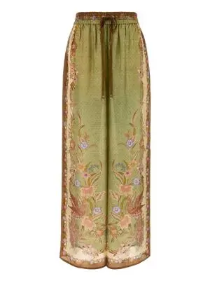 Zimmermann Printed Silk Indra Wide-leg Pant - Multicolor