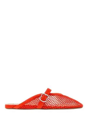 Alaïa Alaia Women Red Leather Slippers Red