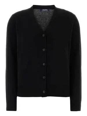 Max Mara S Wool Ribes Cardigan - Black
