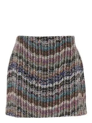 Missoni Missoni Women Embroidered Boucle Mini Skirt Multicolor