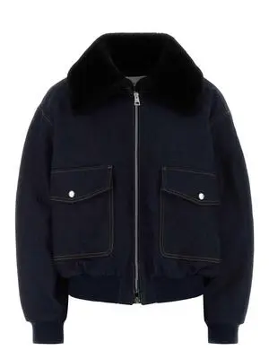 Givenchy Denim Padded Jacket - Blue