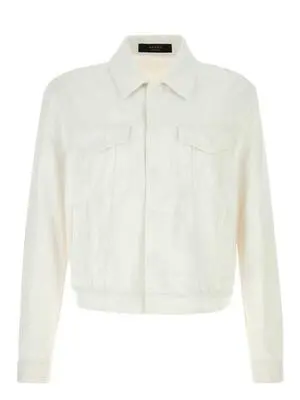 Gucci Gucci Men White Denim Jacket White