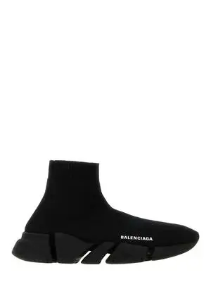 Balenciaga Stretch Nylon Speed 2.0 Sneakers - Black
