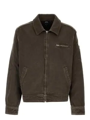 A.p.c. Chocolate Denim Alexis Jacket - Brown
