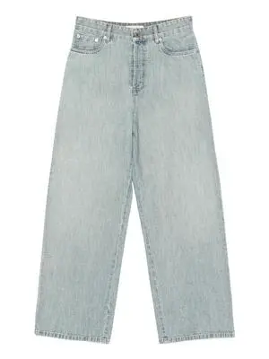 Miu Miu Miu Miu Blue Denim - Wide-Leg Jeans Women Blue