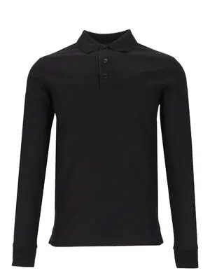 Burberry Long-sleeve Polo Shirt - Black