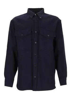 Dries Van Noten Wool Shirt Jacket - Blue