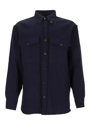 Dries Van Noten Wool Shirt Jacket - Blue