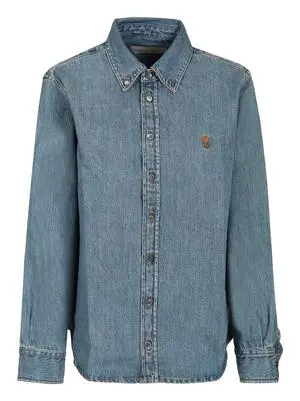 AMI Paris De Coeur Shirt - Blue