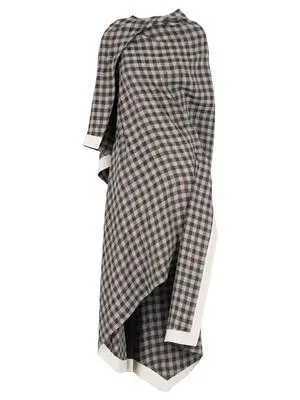 Loewe Loewe Women Dress In Viscose And Linen Blend Multicolor