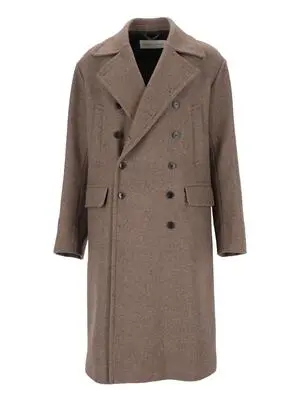 DRIES VAN NOTEN Dries Van Noten Men Oversized Double-Breasted Wool Coat