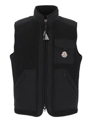Moncler Lenevra Down Padded Vest - Black