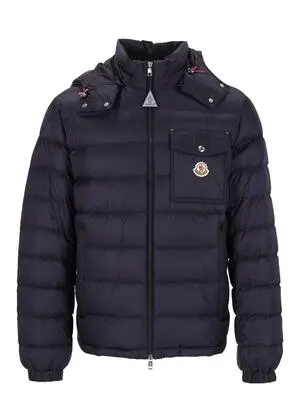 Moncler Verith Short Down Jacket With Hood - Blue