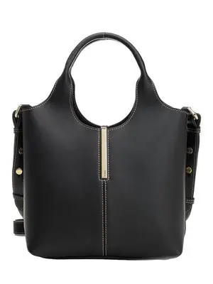 TOD'S Mini Shopping Tote Bag - Black