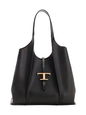 TOD'S Tod's Women T Timeless Medium Shopping Bag Black