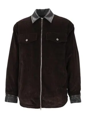 Bottega Veneta Cotton Corduroy Shirt Jacket - Brown