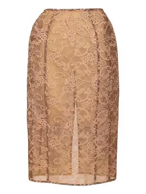 Acne Studios Acne Studios Women Lace Midi Skirt Multicolor