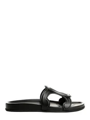 Celine Triomphe Slide - Black