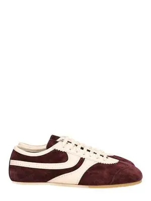 Dries Van Noten Suede Sneakers With Leather Trim - Multicolor