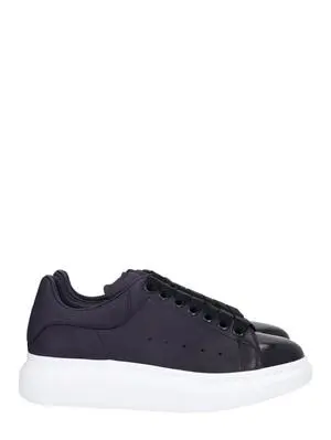 Alexander McQueen Mcqueen Men Oversized Leather Sneakers Blue