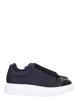 Alexander McQueen Oversized Leather Sneakers - Blue