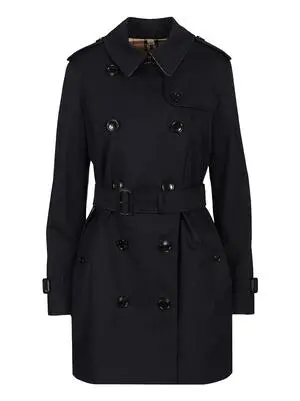 Burberry Heritage Kensington Trench Coat - Blue