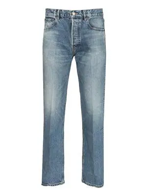 Celine 001 Boyfriend Jeans In Cotton Denim - Blue