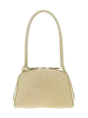 Alaïa Sage Suede Small Bouledogue Shoulder Bag - Green