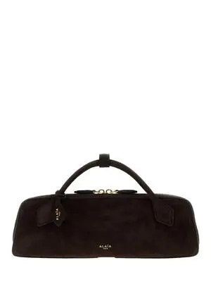 Alaïa Dark Suede Teckel Handbag - Brown