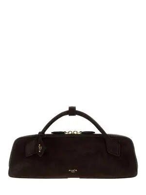 Alaïa Dark Suede Teckel Handbag - Brown