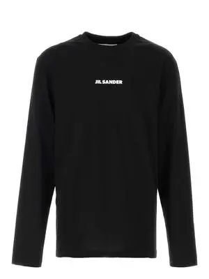JIL SANDER Jil Sander Men Black Cotton T-Shirt Black