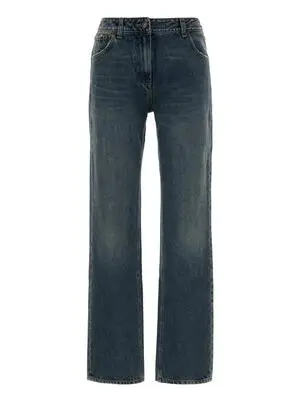 Magda Butrym Aw26 Denim 01 Pants Blue - Multicolor