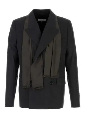 MAISON MARGIELA Wool Blazer - Black