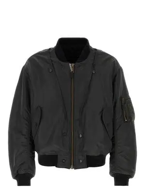 MAISON MARGIELA Maison Margiela Men Charcoal Nylon Blend Bomber Jacket