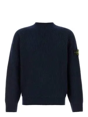 Stone Island Stone Island Men Midnight Blue Cashmere Blend Sweater Blue