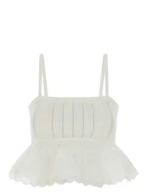 Alaïa Crinoline Top - White