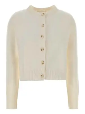 LISA YANG Ivory Cashmere Azalea Cardigan - White