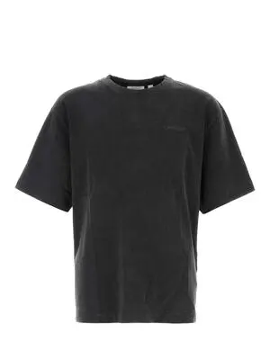 Off-White Slate Cotton T-shirt - Black