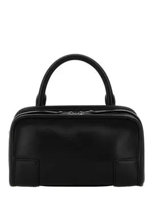 Loewe Leather Mini Amazona Handbag - Black