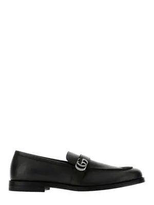 Gucci Leather Loafers - Black