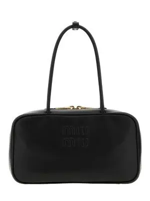 Miu Miu Leather Shoulder Bag - Black