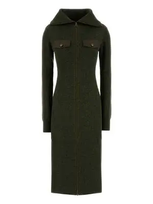 Zimmermann Olive Wool Blend Utility Cardigan - Green
