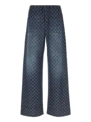 Gucci Printed Chambray Pant - Multicolor